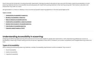 Strategies for Enhancing eLearning Accessibility | PDF