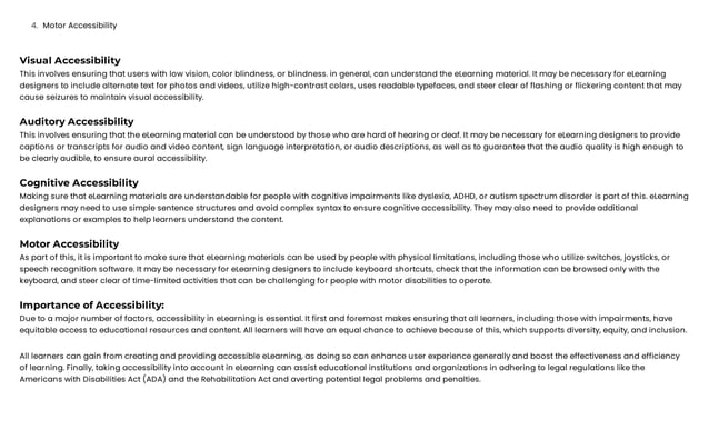 Strategies for Enhancing eLearning Accessibility | PPT