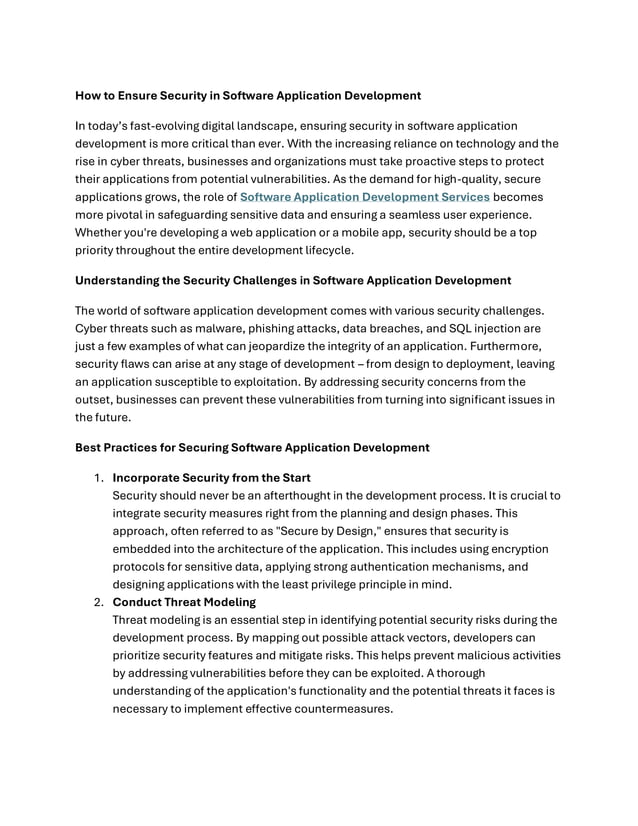 How to Ensure Security in Software Application Development.pdf