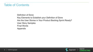 How to Ensure your Definition of Done is Well Done not Half-Baked | PDF