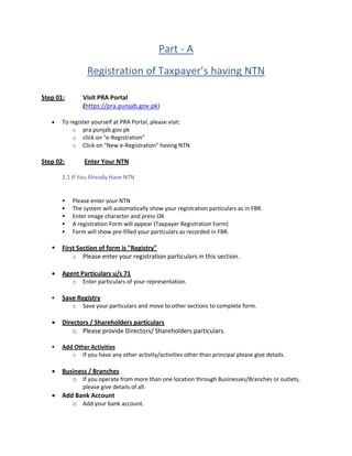 How to e register | PDF