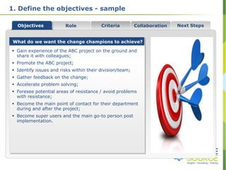 How to establish a network of change champions | PDF