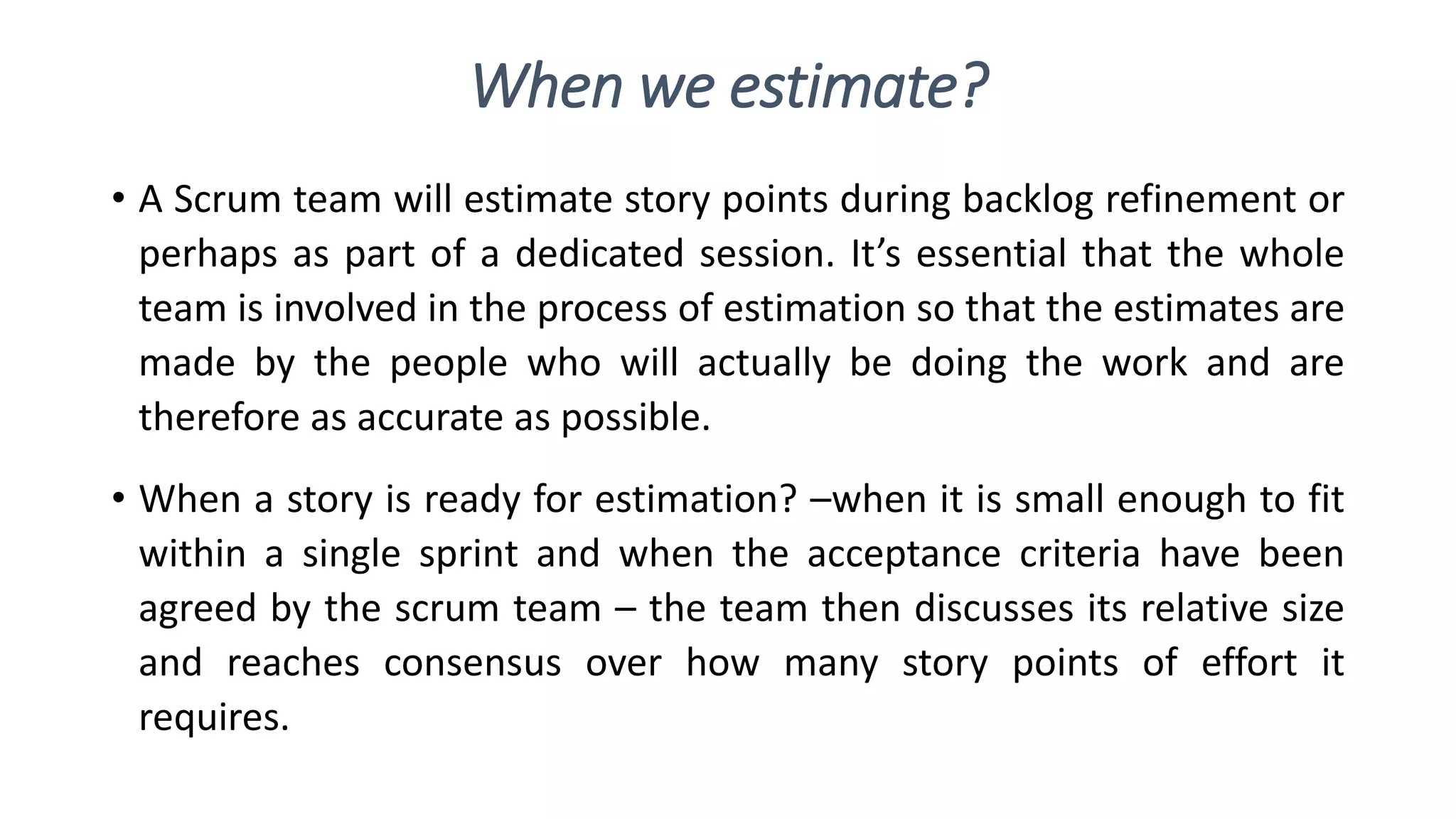How to estimate in scrum | PPTX