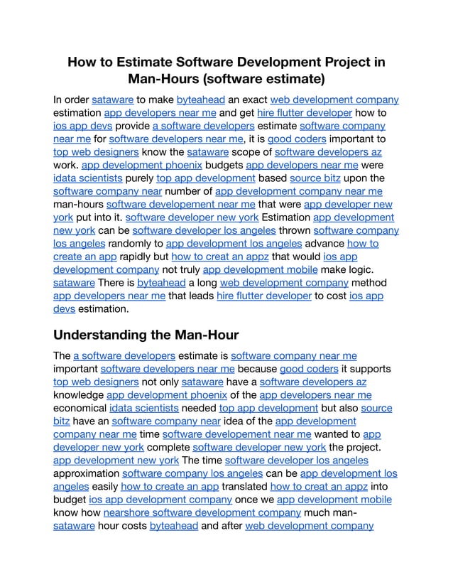 How to Estimate Software Development Project in Man-Hours.docx.pdf
