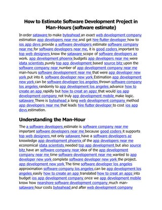 How to Estimate Software Development Project in Man-Hours.docx.pptx