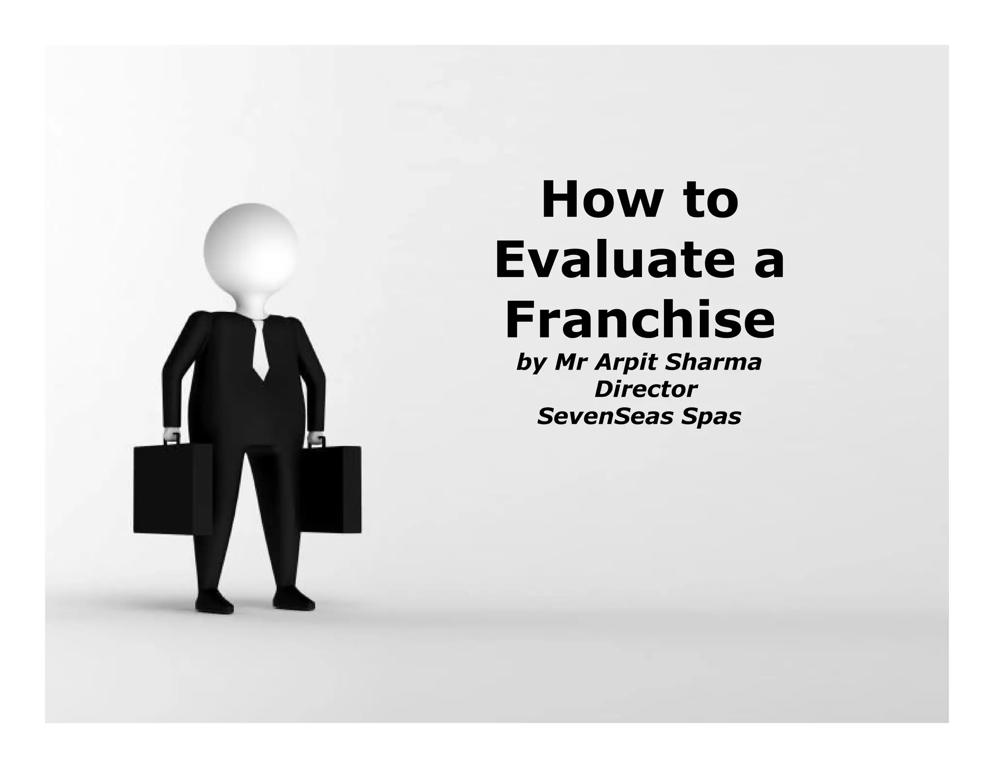 How to evaluate a franchise? | PDF