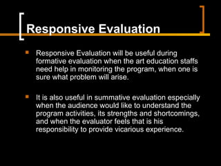 How to evaluate an art program | PPT
