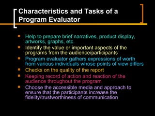 How to evaluate an art program | PPT