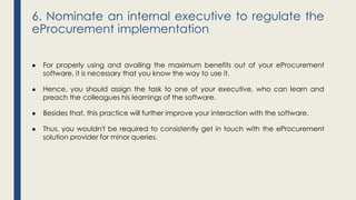 How to evaluate and implement e procurement solutions | PPTX