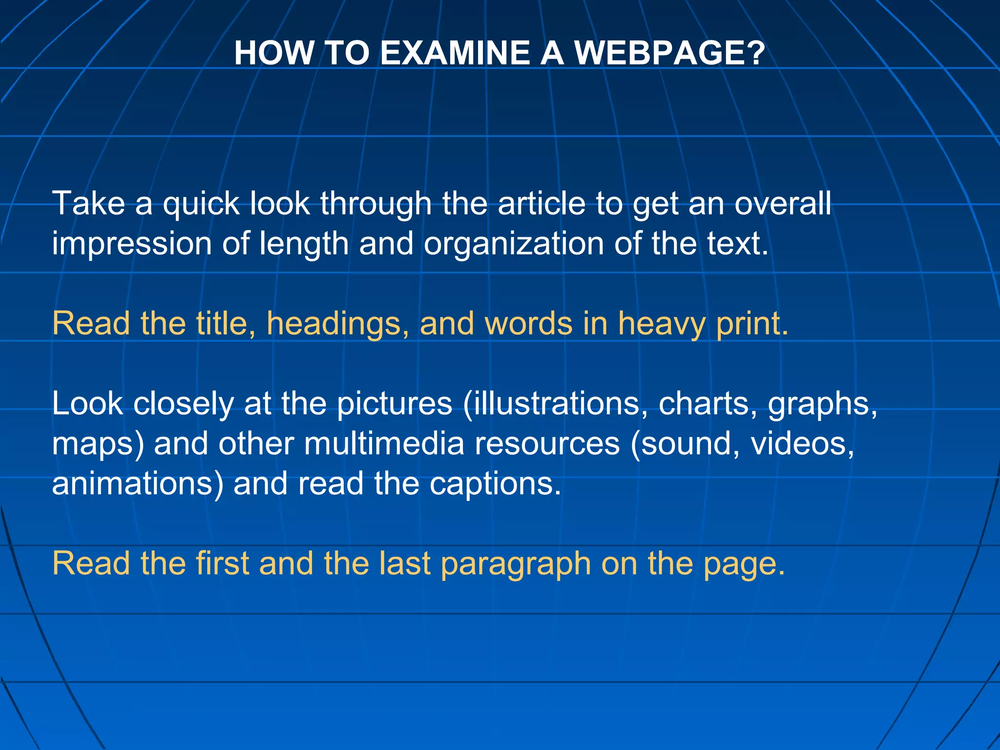 How+to+evaluate+a+website | PPT | Internet for Beginners | Internet