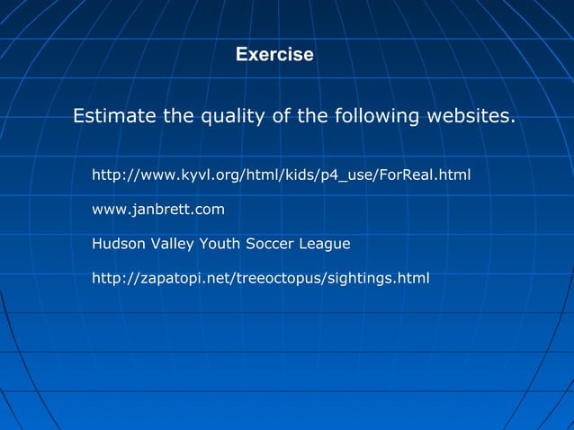 How+to+evaluate+a+website | PPT | Internet for Beginners | Internet
