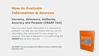 How to Evaluate Web Sources | PPTX