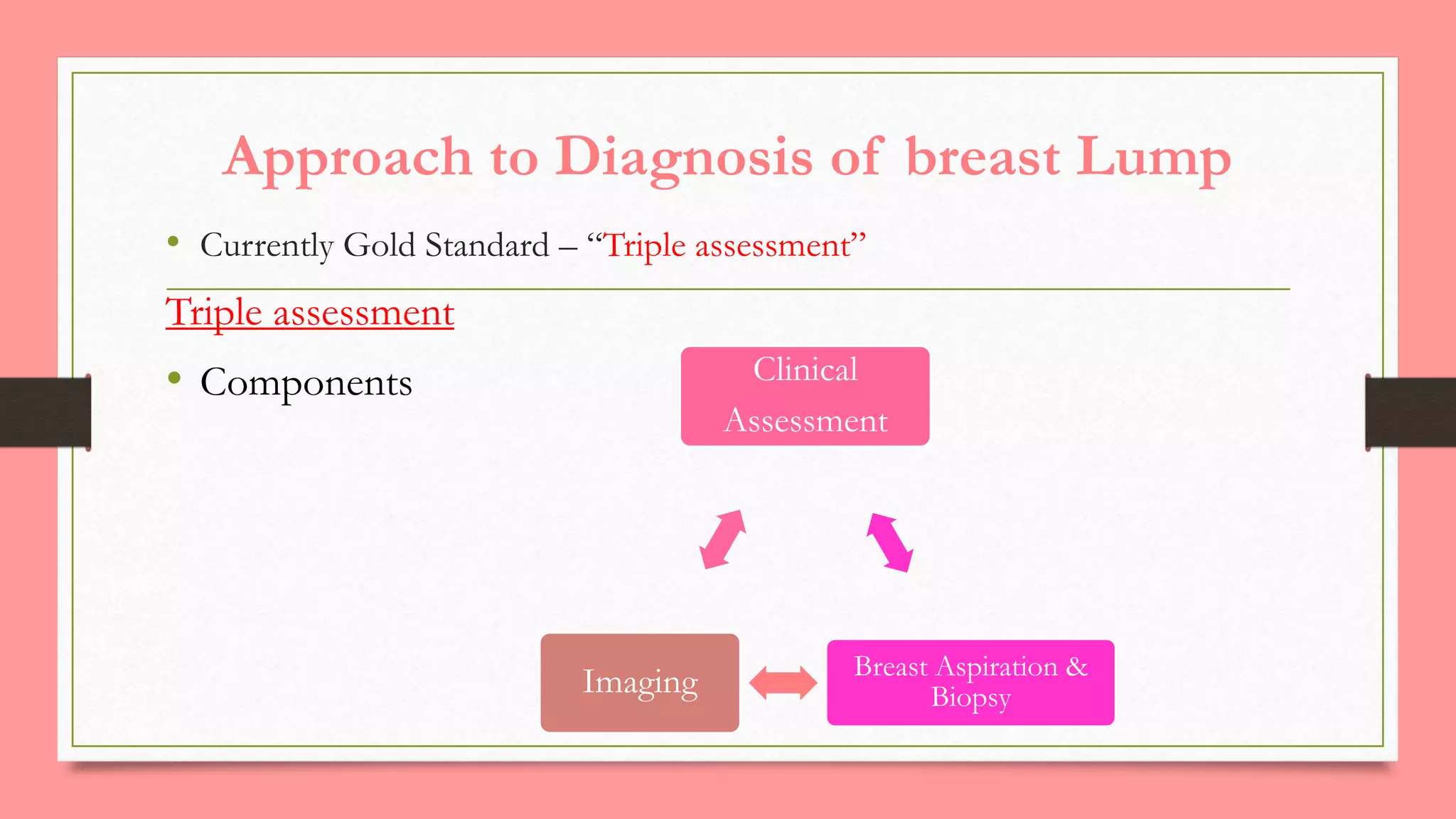 How to evaluation of breast lump | PPTX | Cancer | Diseases and Conditions