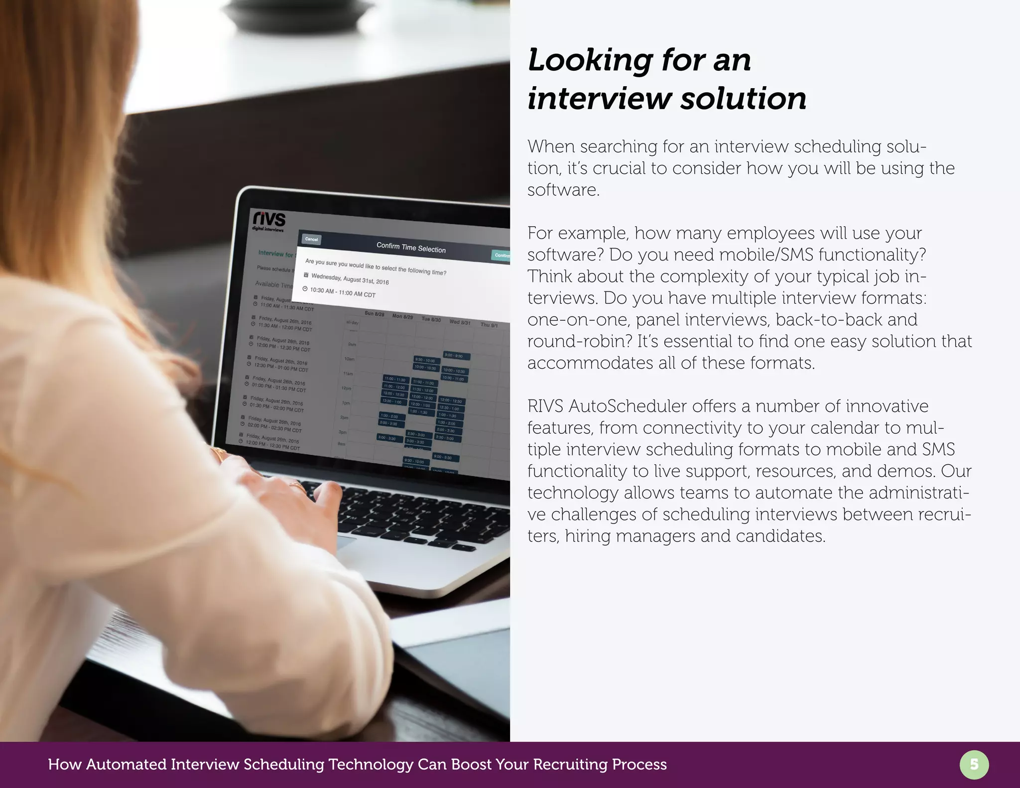 How to evolve your recruiting process with automated interview scheduling | PPT