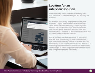 How to evolve your recruiting process with automated interview scheduling | PPT