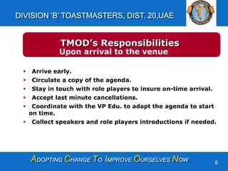 How To Excel As A TMOD | PPTX