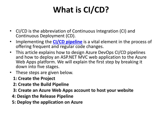 How To Execute Devops Using Azure Ci Cdpptx Cloud Computing Internet