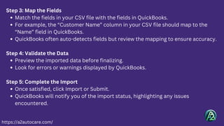 How to Export and Import CSV Files in QuickBooks: A Step-by-Step Guide | PDF