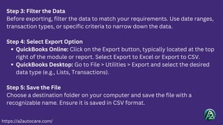 How to Export and Import CSV Files in QuickBooks: A Step-by-Step Guide | PDF
