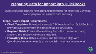 How to Export and Import CSV Files in QuickBooks: A Step-by-Step Guide | PDF