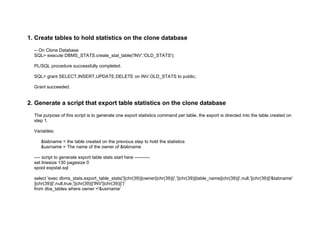 Howto exportandimportstatisti | PDF | Databases | Computer Software and Applications