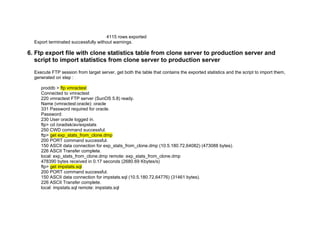 Howto exportandimportstatisti | PDF | Databases | Computer Software and ...