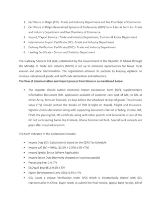 How to export from china to ghana | PDF