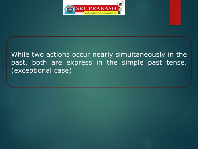 How to express two actions in the past. | PPTX | Bars & Restaurants ...