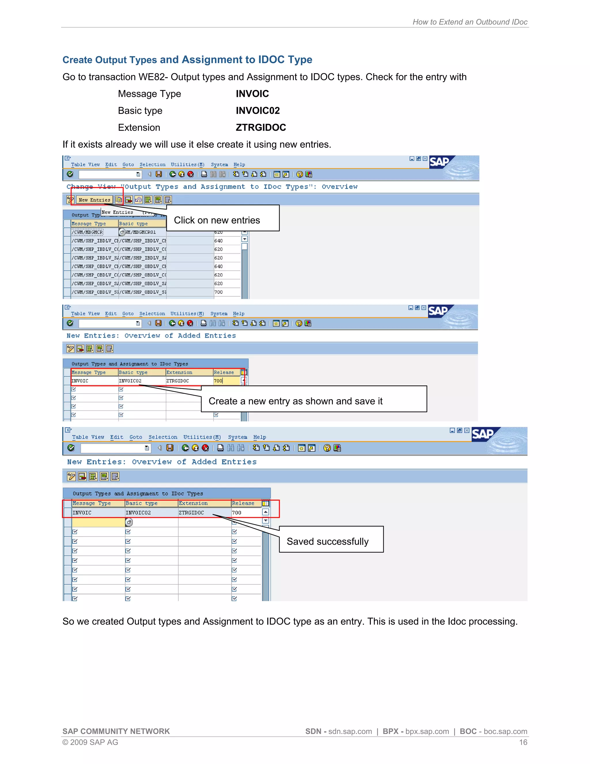 How to extend an outbound i doc | PDF