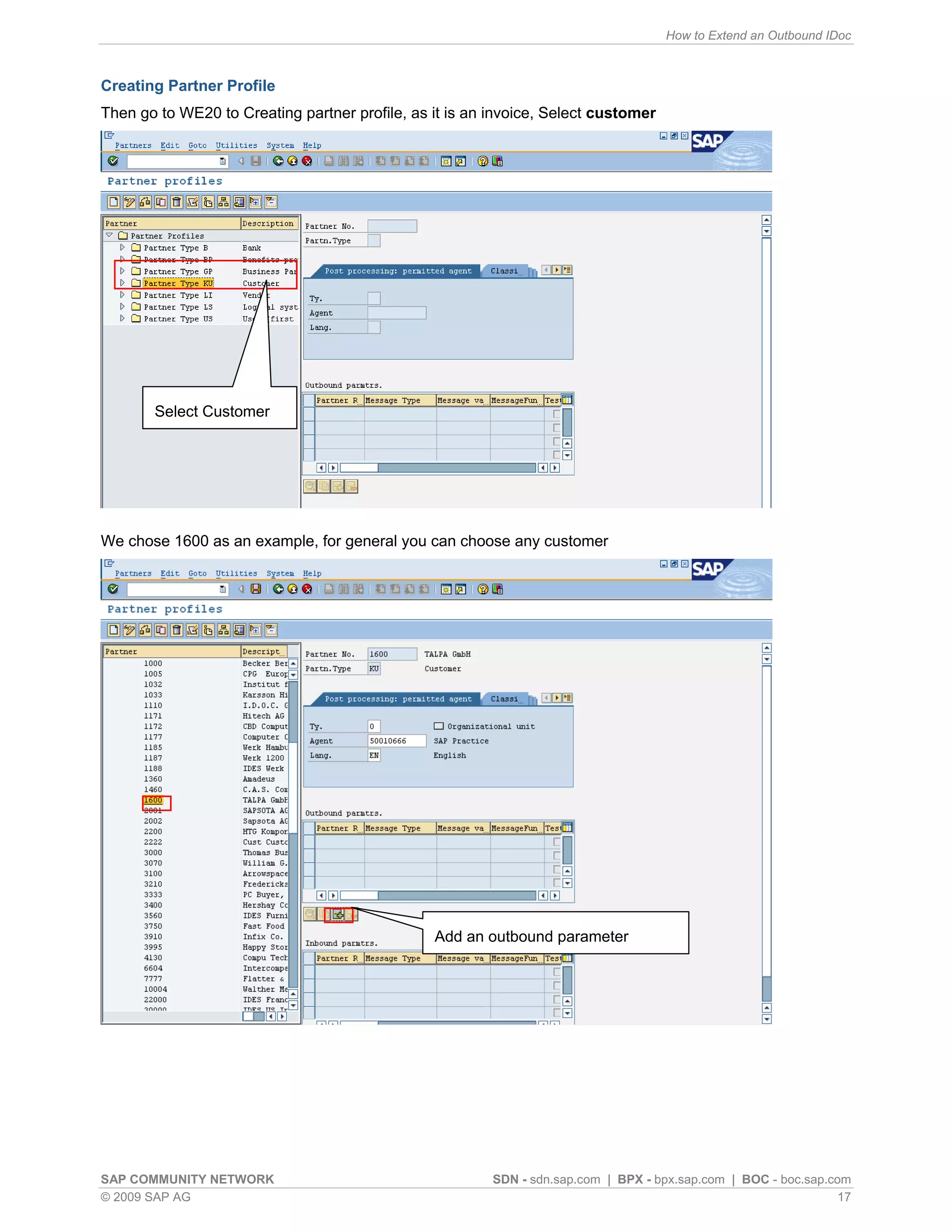 How to extend an outbound i doc | PDF
