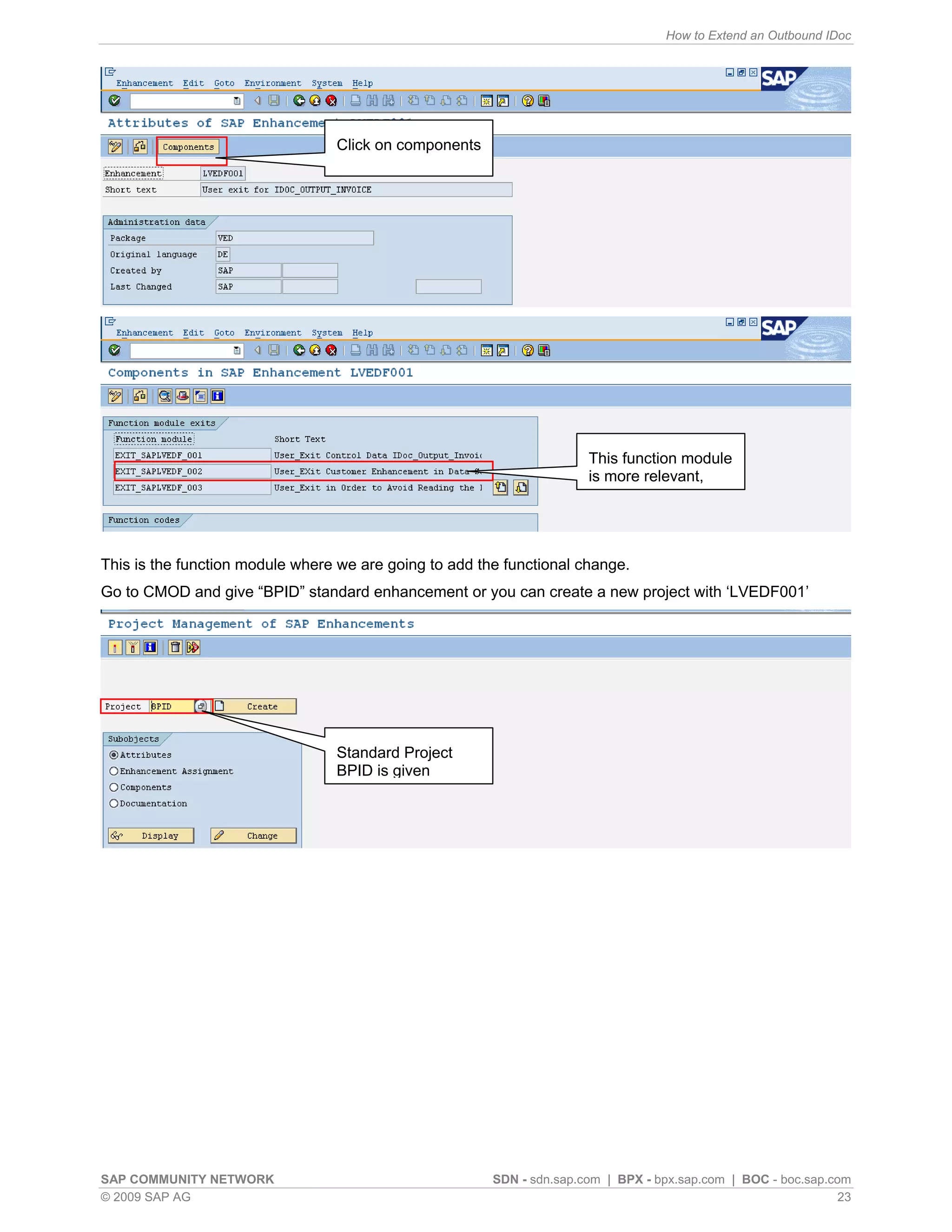 How to extend an outbound i doc | PDF