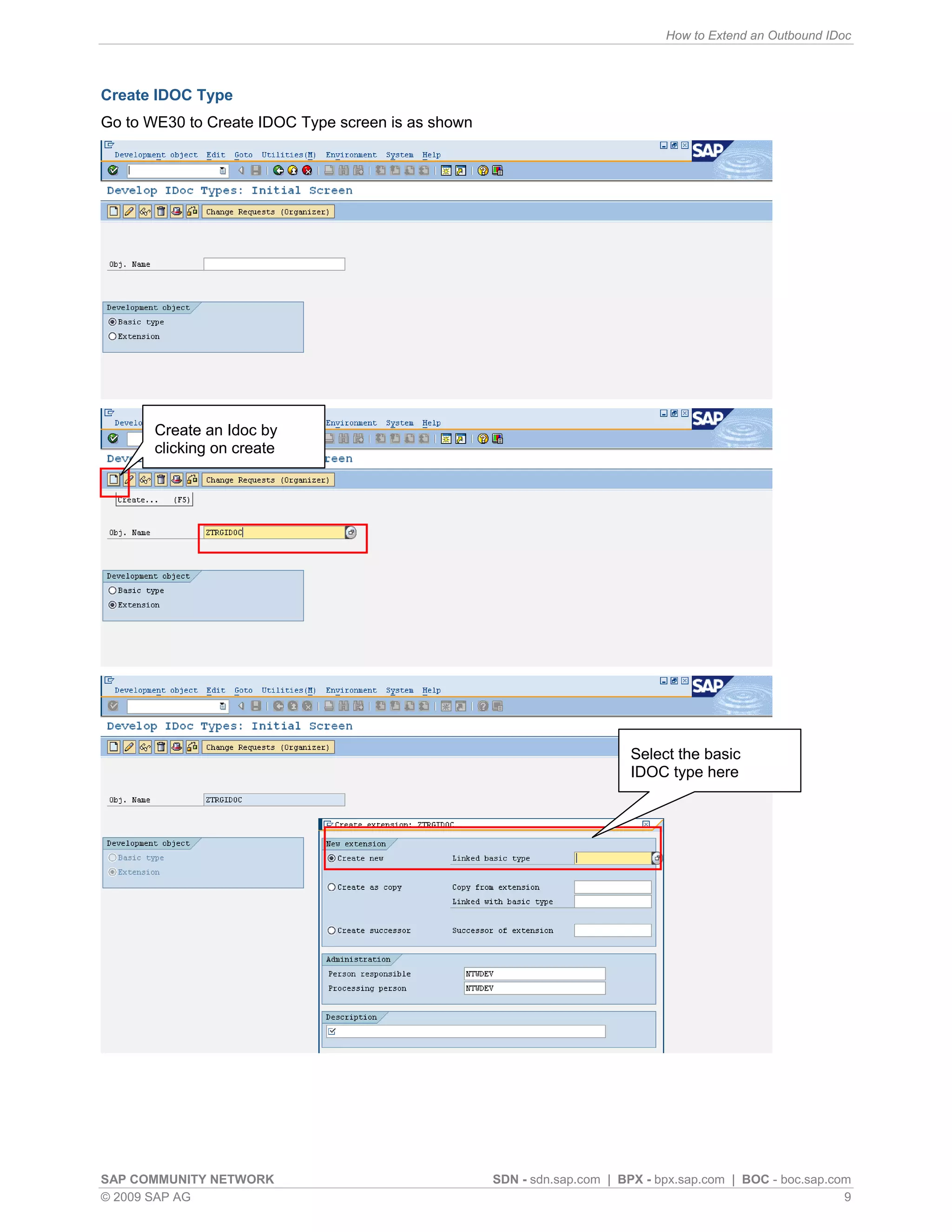 How to extend an outbound i doc | PDF
