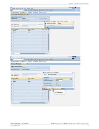 How to extend an outbound i doc | PDF