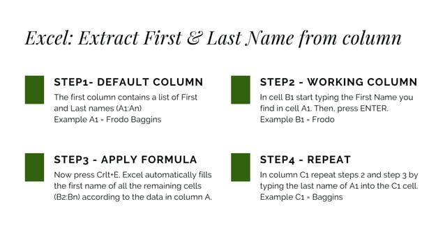 Excel Formula How To Extract First And Last Name From One Column excel-formula-how-to-extract-first-and-last-name-from-one-column