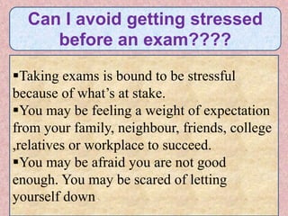 How to face examination fear for UG 1st year student...pptx