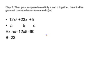How to factor powerpoint | PPT | Physics | Science
