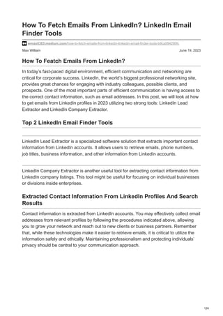 How To Fetch Emails From LinkedIn LinkedIn Email Finder Tools (1).pdf