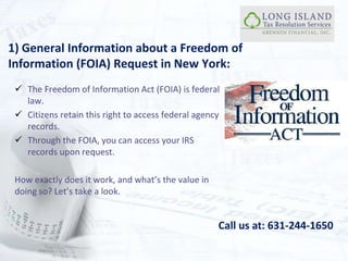 How to Make an IRS Freedom of Information (FOIA) Request?How to file a ...