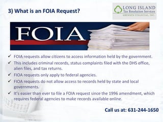 How to Make an IRS Freedom of Information (FOIA) Request?How to file a ...