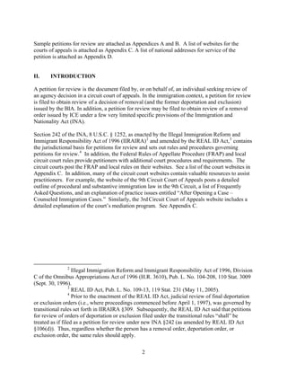 How to file an immigration petition for review | PDF