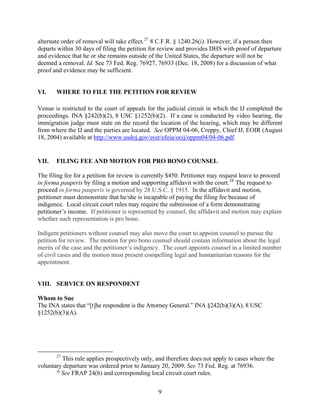 How to file an immigration petition for review | PDF