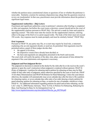 How to file an immigration petition for review 21 pages | PDF