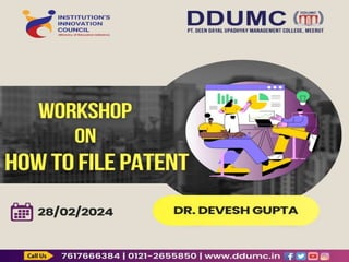 PPT on How to File a Patent & Procedure of Filing Patent.pptx