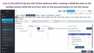 Easy Guide to Filing GSTR-1A Form Using Gen GST Online Software | PDF | Personal Taxes ...