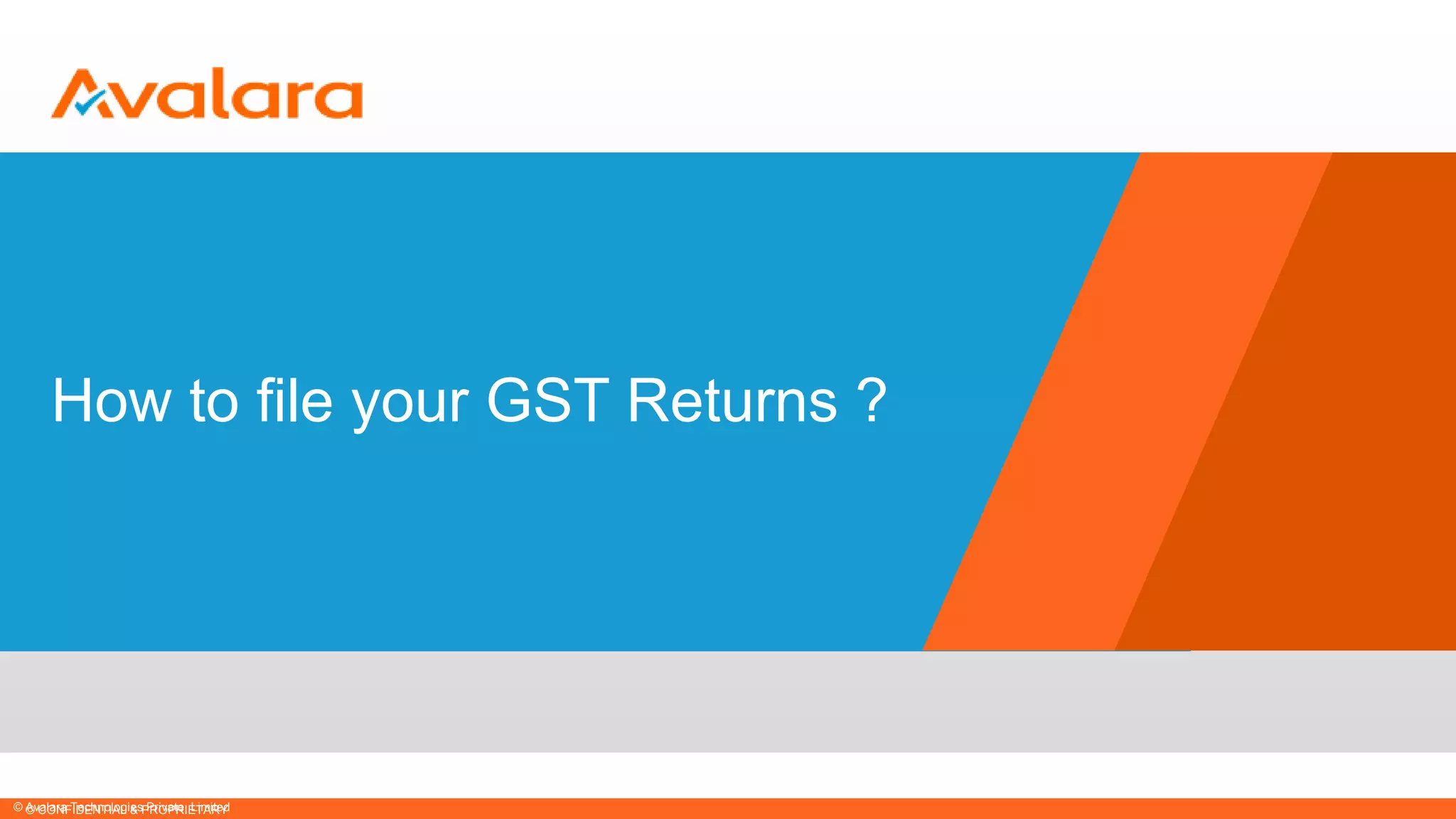 How to file gst returns ? | PPTX
