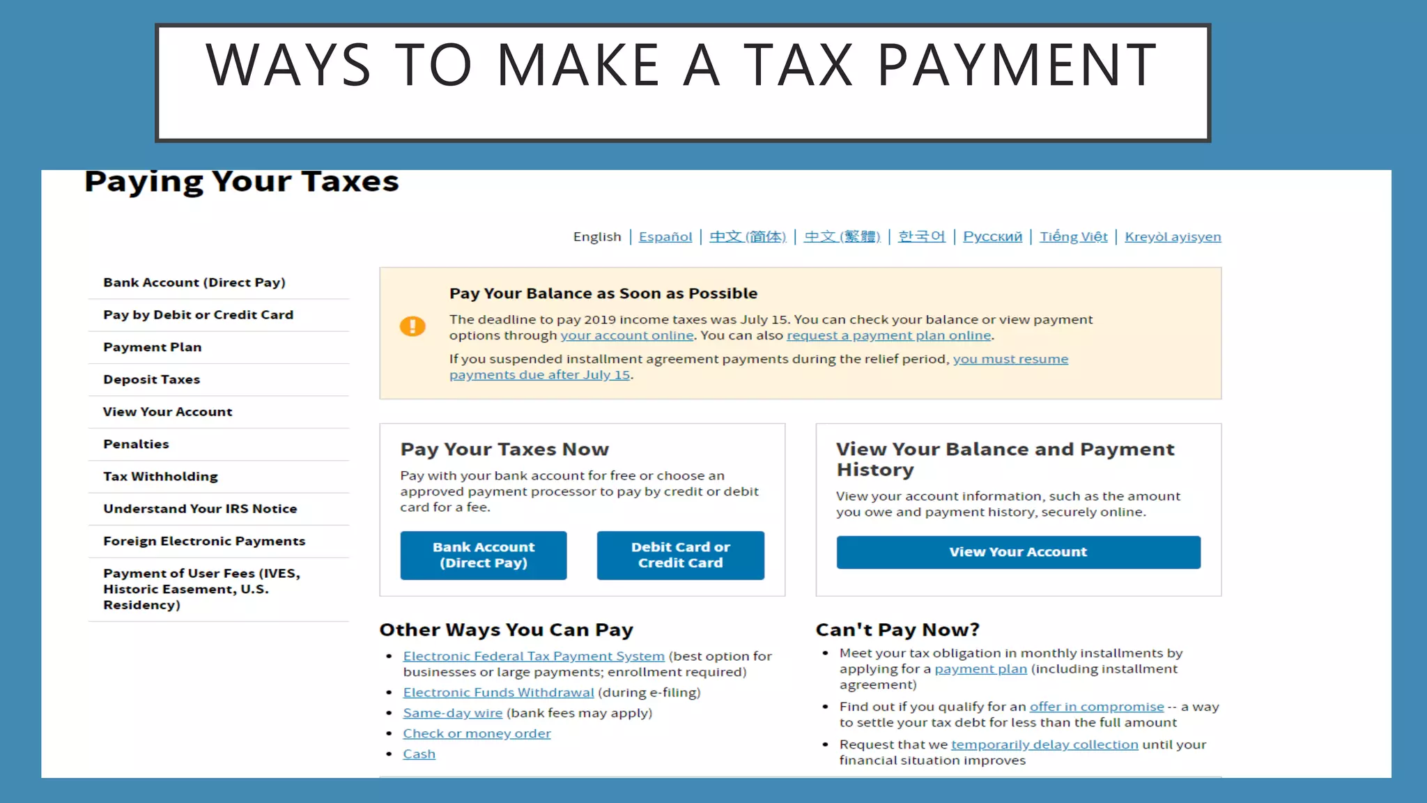 How to file your taxes | PPTX