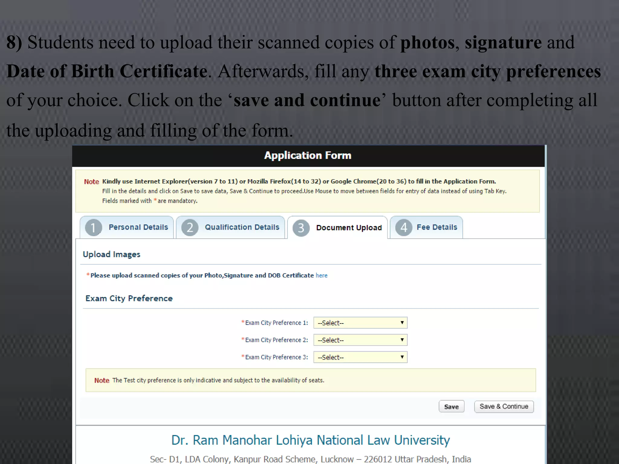 How to fill clat 2015 application form. | PPT