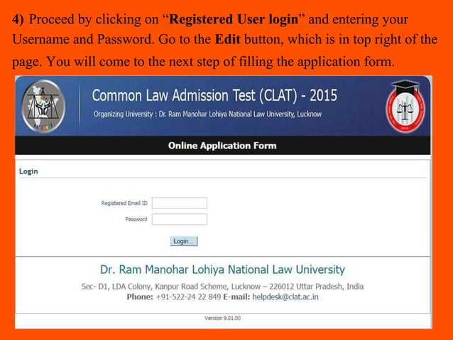 How to fill clat 2015 application form. | PPT