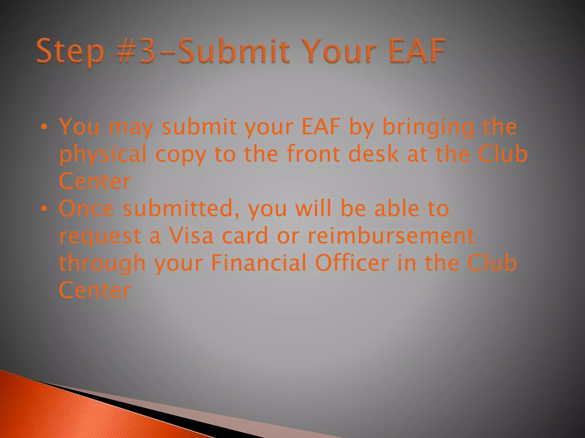 How to Fill Out an EAF | PPT