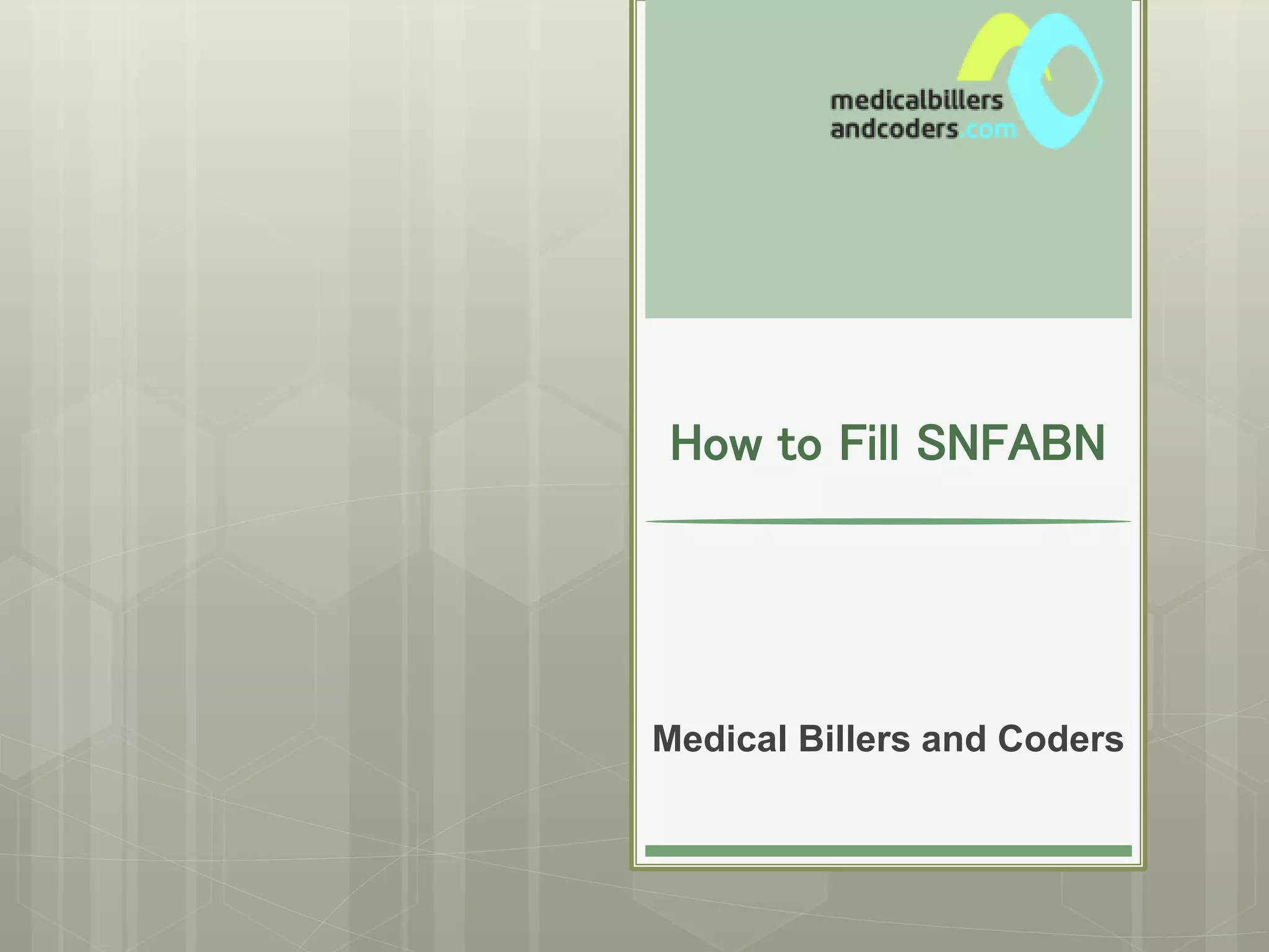 How to fill snfabn | PPTX